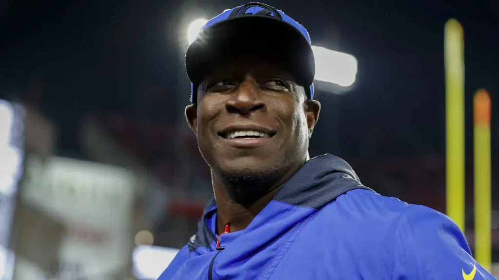 Falcons Head Coach Raheem Morris Leveled by Accidental Collision with ...