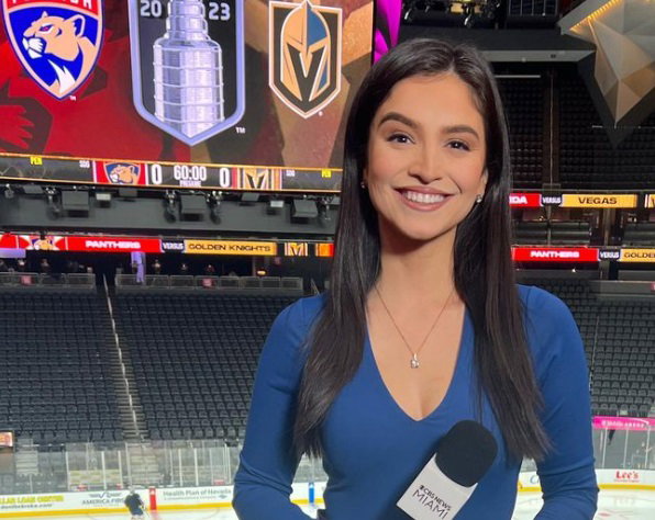 Stanley Cup Reporter Samantha Rivera Stiff Arms Vegas Golden Knights ...