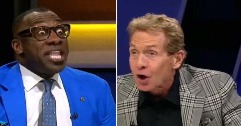 Shannon Sharpe Tearfully Says Goodbye to Skip Bayless on Final ...