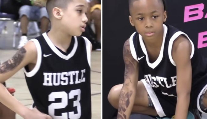 4th Grade Basketball Players With Sleeve Tattoos Sparks Outrage - TMSPN