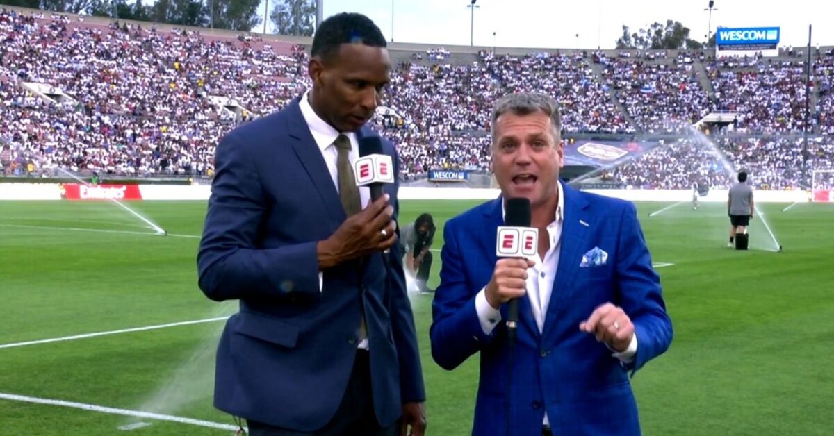 ESPN Soccer Analyst Shaka Hislop Collapses During Live TV - TMSPN