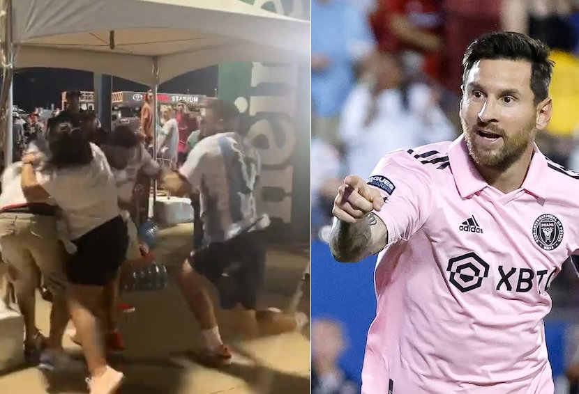 Video: Messi Fans Were Throwing Hands On a Hot Night in Texas - TMSPN