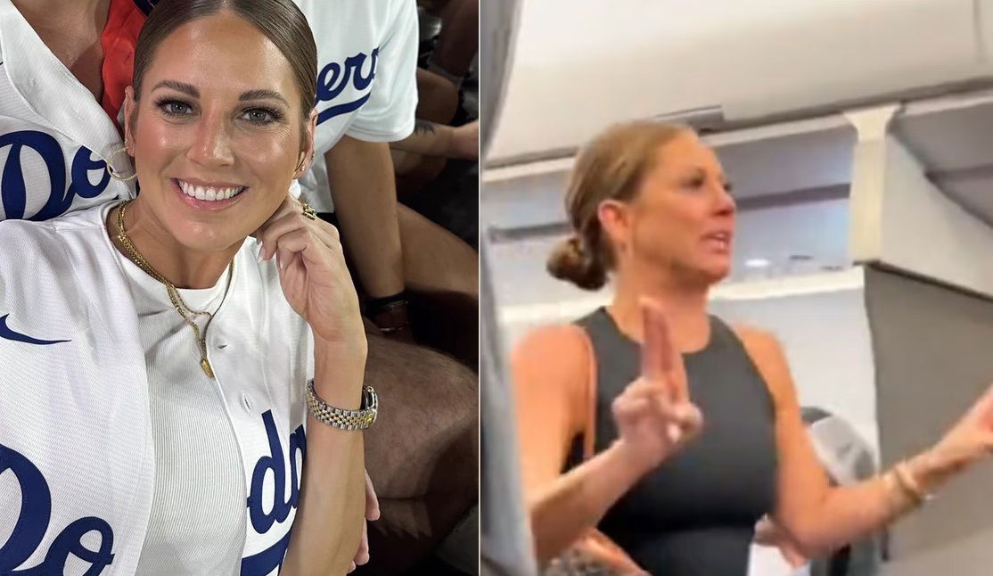 'Crazy Plane Lady' Tiffany Gomas Had One Crazy Day at Dodgers Stadium ...