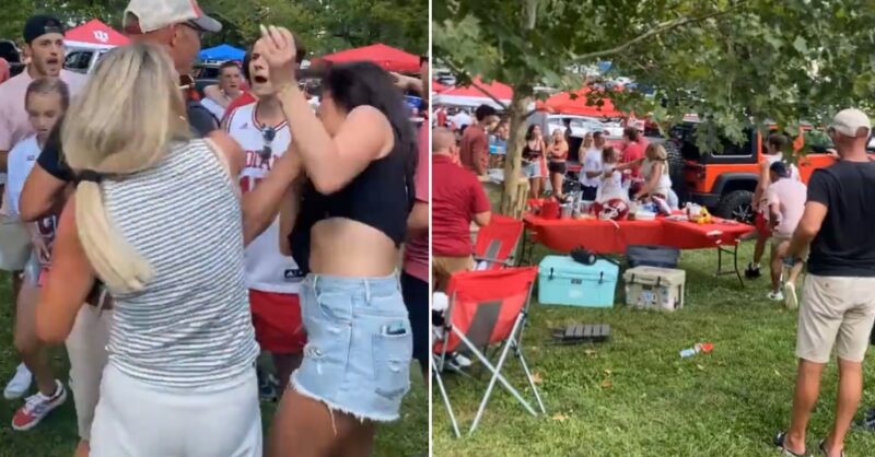 Wild Tailgate Brawl Breaks out at Indiana Versus Ohio State - TMSPN