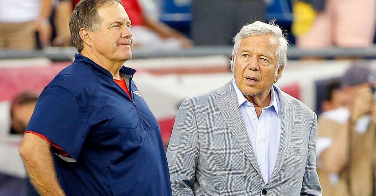 Bill Belichick Sets Aside Robert Kraft Feud While Reacting to His Hall ...