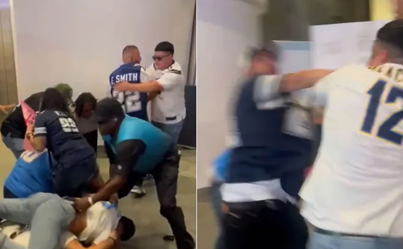 Three Wild Fights Broke Out Between Cowboys and Chargers Fans During ...