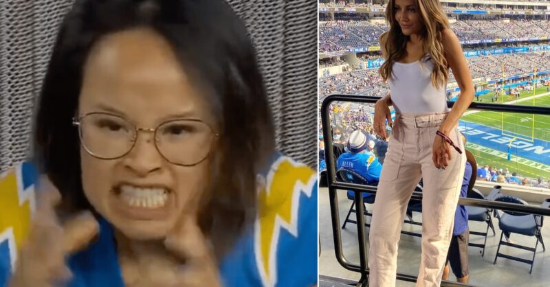 Kay Adams Caught Viral Chargers Fan Merianne Do Going Nuts In Her ...