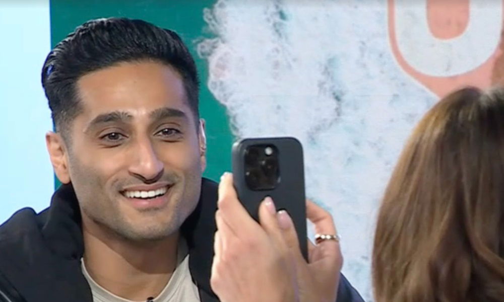 Kay Adams, Shams Charania Share Viral Phone Snatch Moment - TMSPN