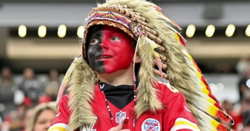 Native Americans Weigh In on Viral 'Offensive' Chiefs Fan Wearing Black ...
