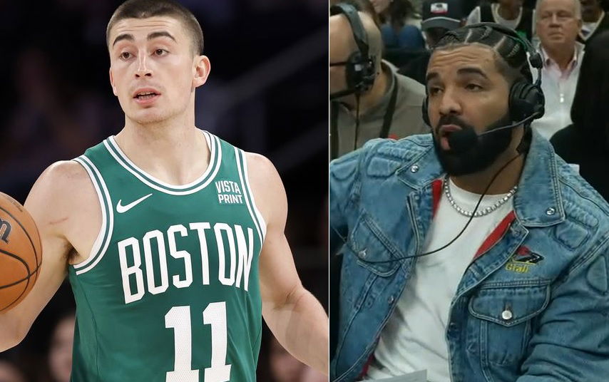 Drake Jumped On With Raptors Announcers to Troll Celtics’ Payton ...