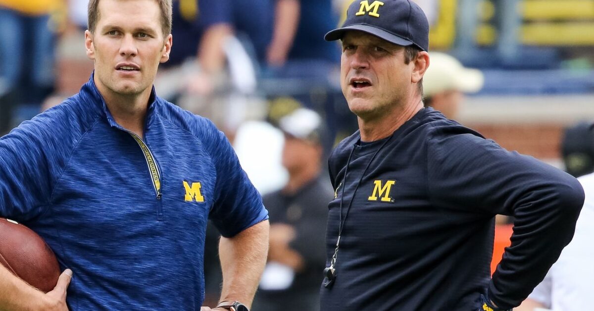 Tom Brady Reacts To Jim Harbaugh, Michigan Punishment - TMSPN