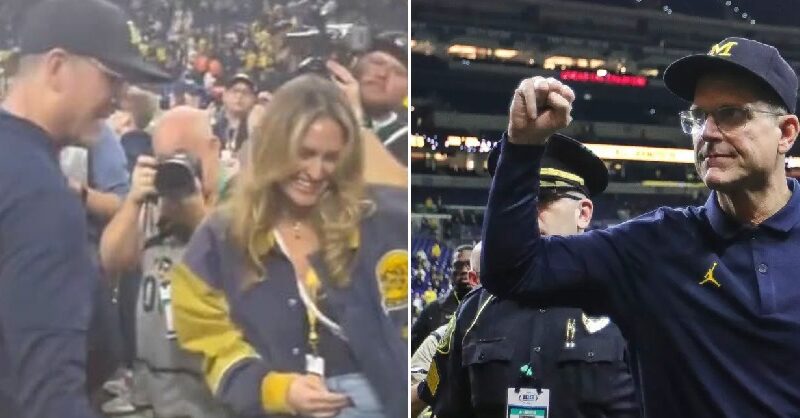 Jim Harbaugh’s Daughter Grace Goes Viral After Michigan Wins Big 10 ...