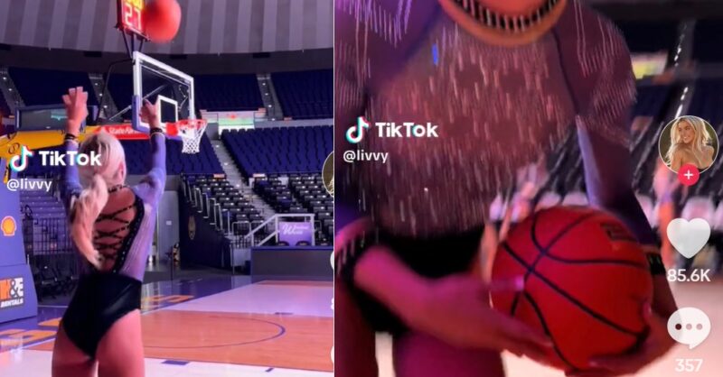 NIL Queen Livvy Dunne Shows Off Her Extremely Unimpressive Basketball ...