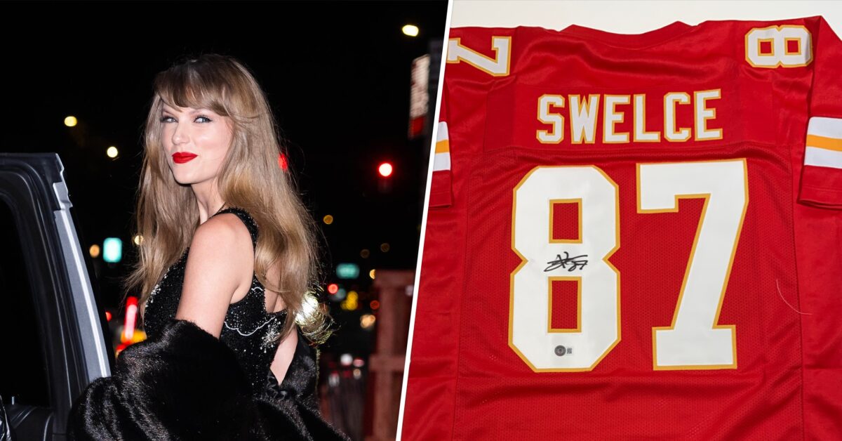 Travis Kelce Signed Custom 'Swelce, Traylor' Jersey Up For Auction Amid ...