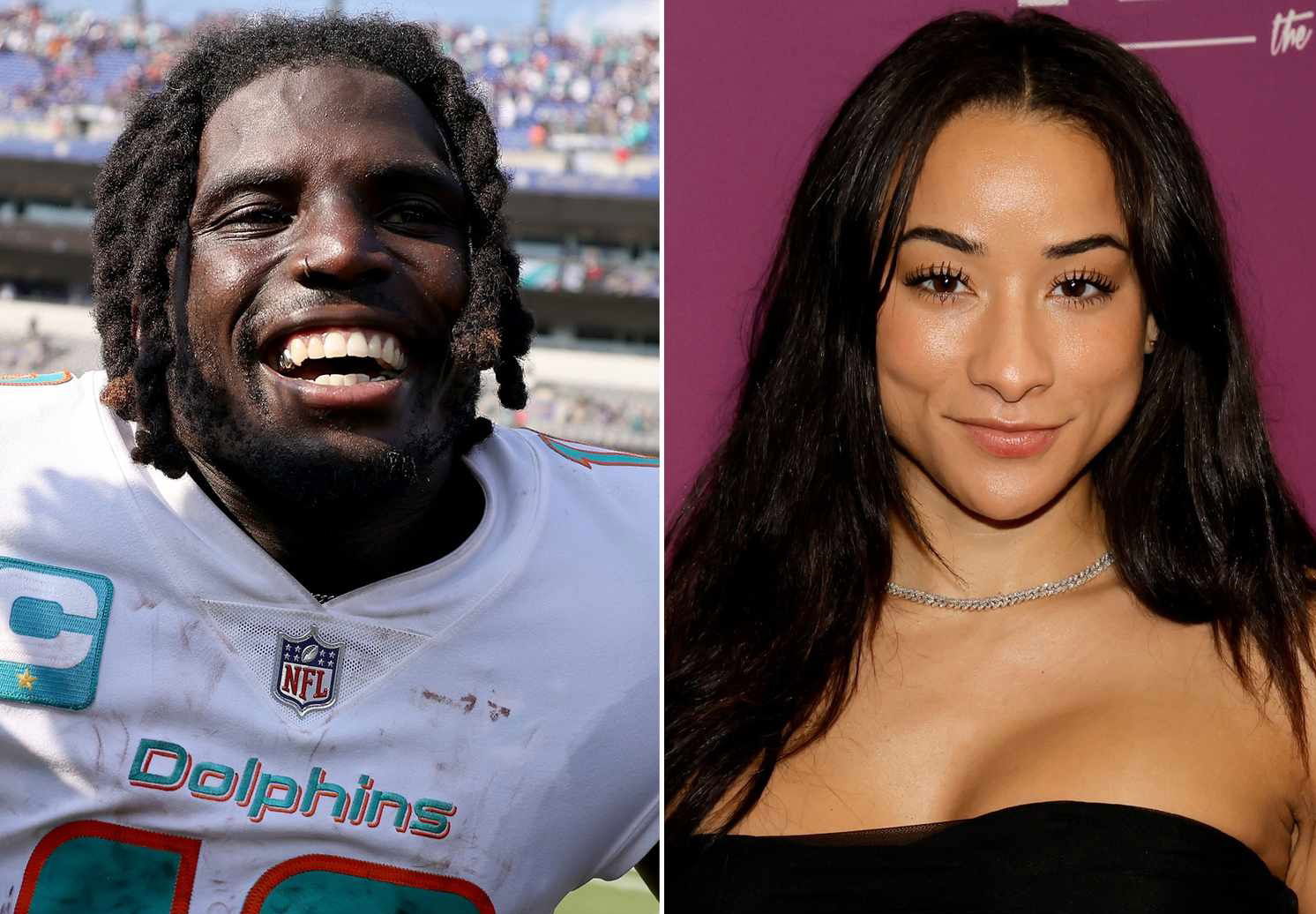 Tyreek Hill Reveals Text His Wife Sent Him During Dolphins-Titans MNF ...