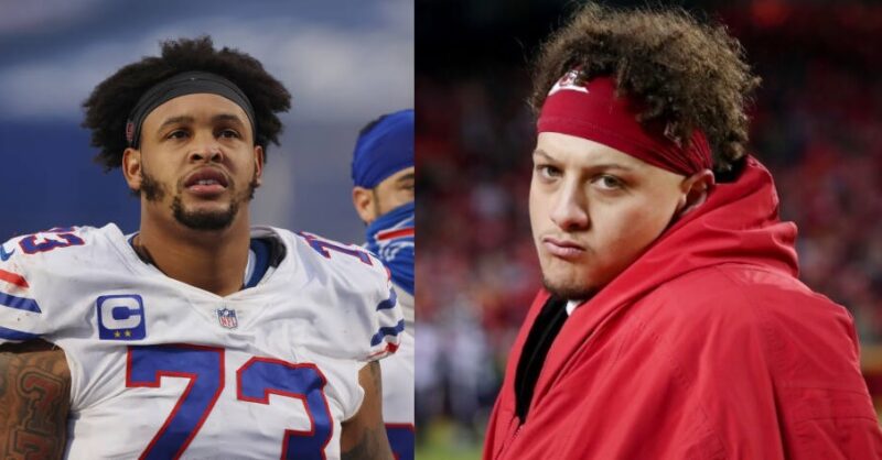 Bills’ Dion Dawkins Challenges Pat Mahomes Ahead of Divisional Playoff ...