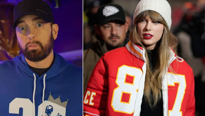 People Calling Out Double Standard Over Eminem-Taylor Swift NFL ...