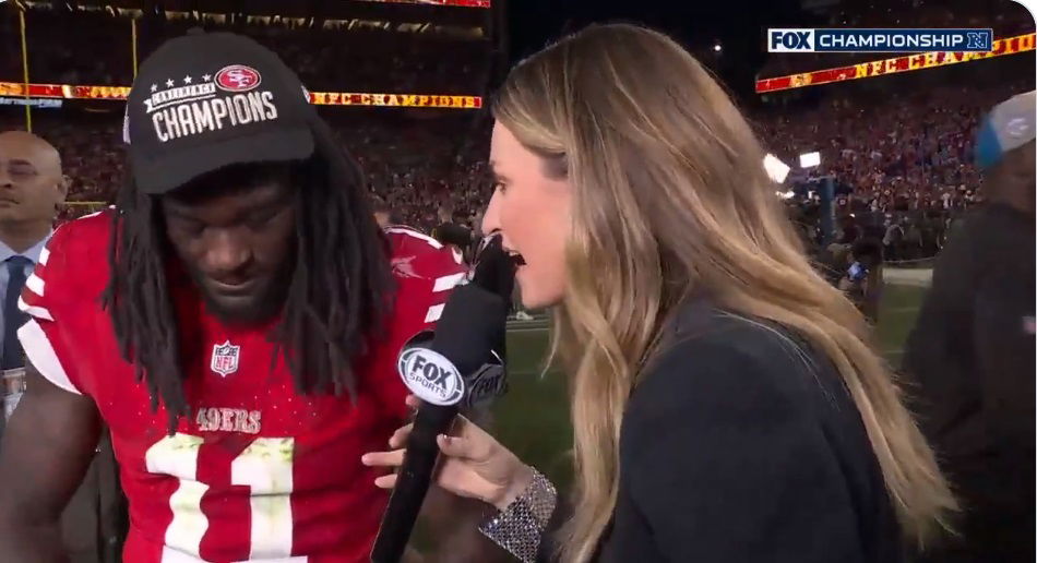 Brandon Aiyuk Credits Unusual Good Luck Charm For His Miracle Catch - TMSPN