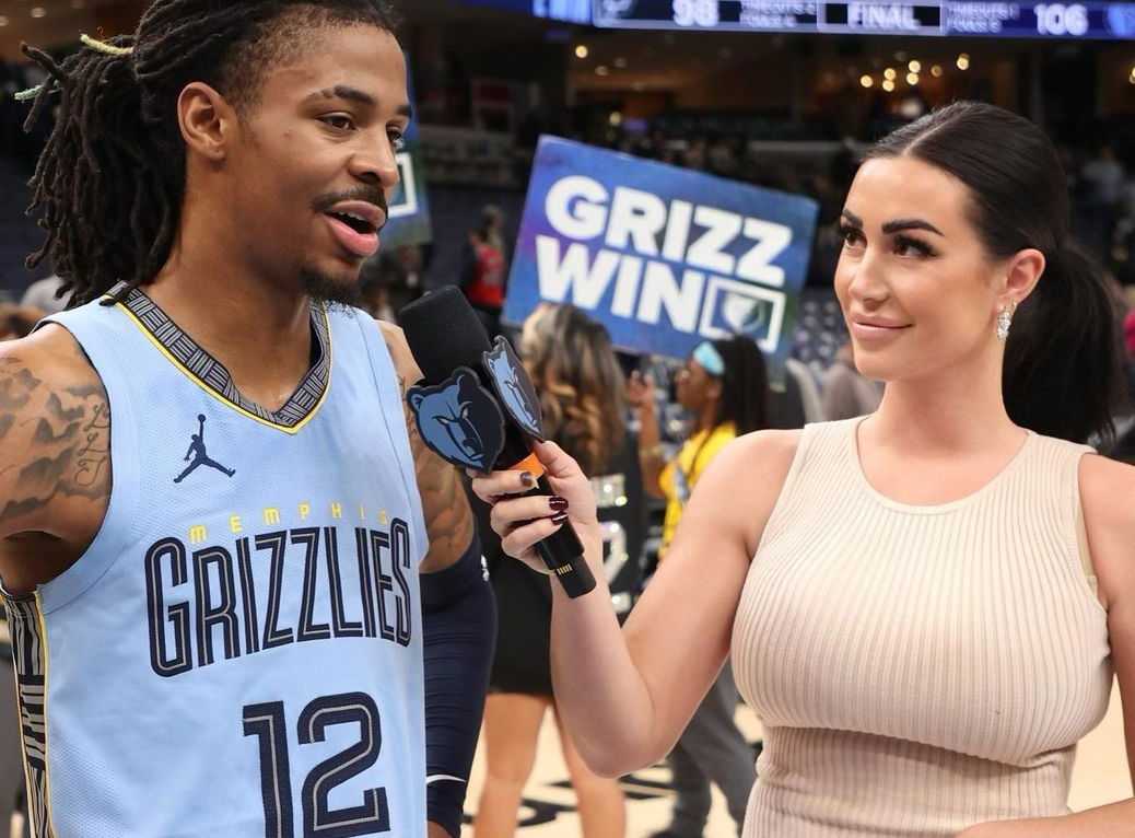 Ja Morant’s 'Eye Discipline' Being Commended While He Was Interviewed By Grizzlies Reporter ...