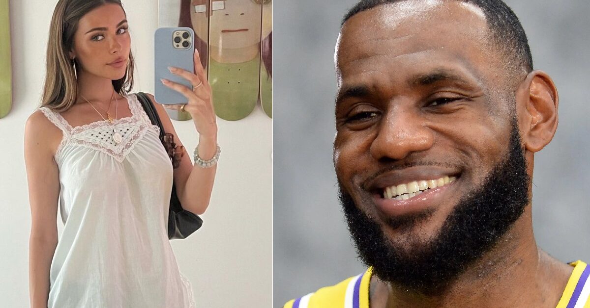 Madison Beer Gets Caught Staring at LeBron James in Viral Video - TMSPN