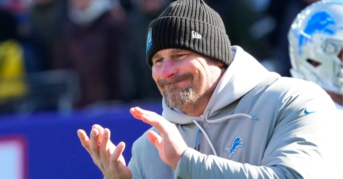 Lions HC Dan Campbell and Wife Holly Share Sweet Kiss in Playful Viral ...