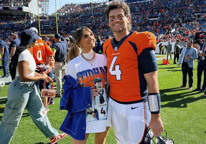 Jarrett Stidham’s Wife Celebrates Her Husband's First Career Win Amid ...
