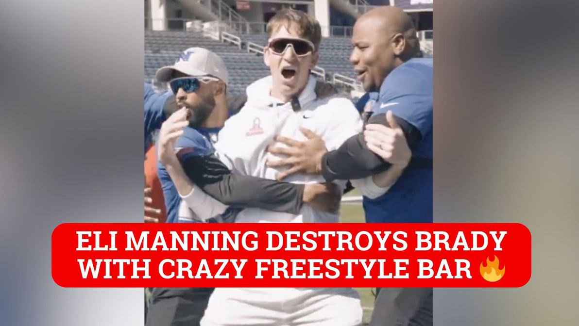 Eli Manning Goes Viral For Dropping Major Diss on Tom Brady During 'Rap ...