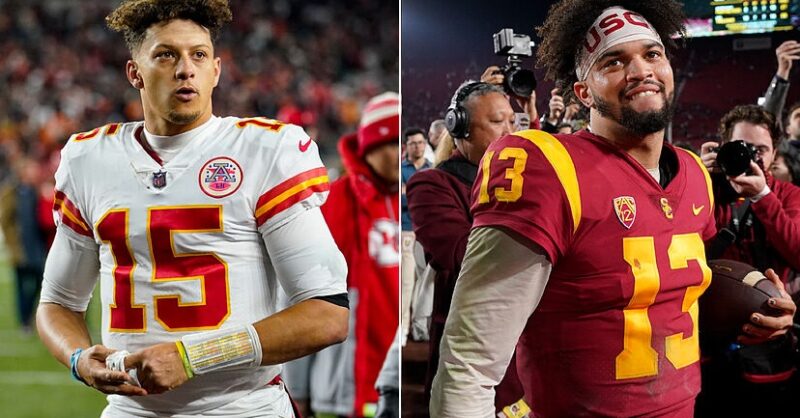 Caleb Williams Hypes Himself Up With Confident Patrick Mahomes ...