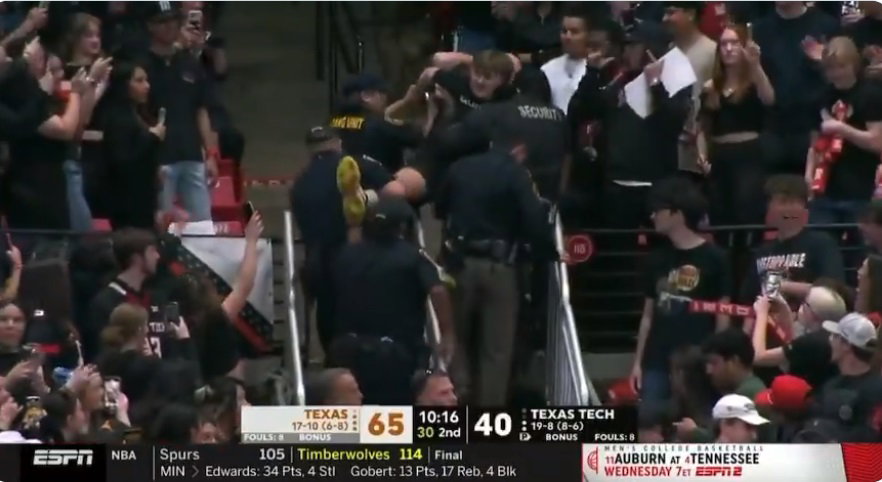 College Basketball Fan Gets Carried Out Of Basketball Game By Police ...