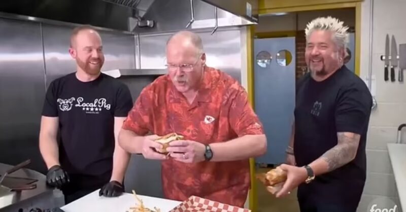 Andy Reid Takes Guy Fieri to His Favorite Kansas City Sandwich Shop - TMSPN