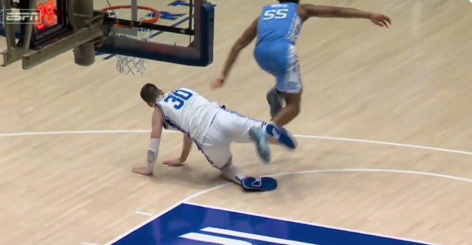 Duke's Kyle Filipowski Pulls Dirty Move on North Carolina Player - TMSPN