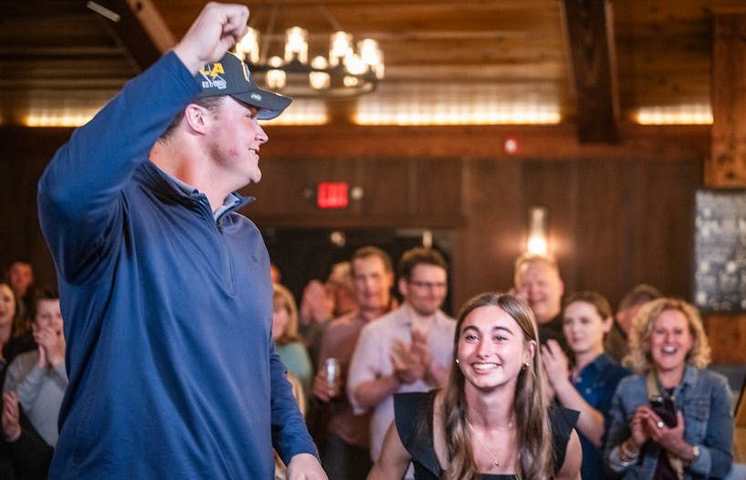 Joe Alt’s Girlfriend Went Viral For Her Incredibly Awkward Reaction ...