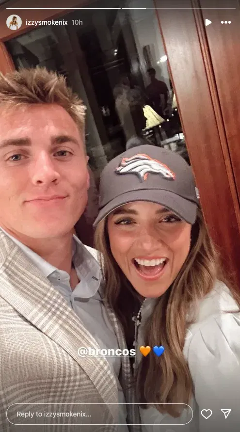 Bo Nix's Wife Izzy Reacted To Him Being Drafted By Denver Broncos - TMSPN