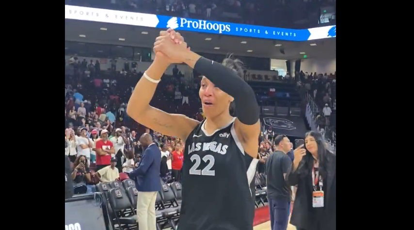 Las Vegas Aces' A'ja Wilson Cries After Exhibition Game at Her Old ...