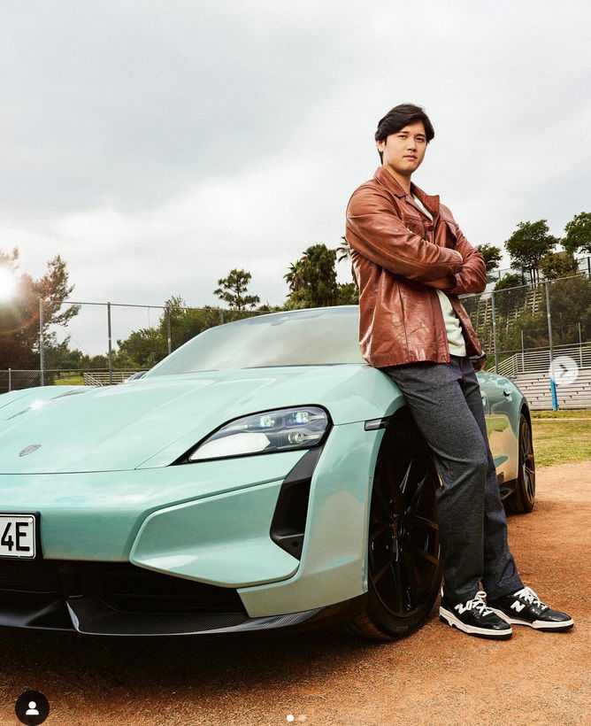 Shohei Ohtani Sports Leather Jacket, Black Cleats in New $101,395 ...