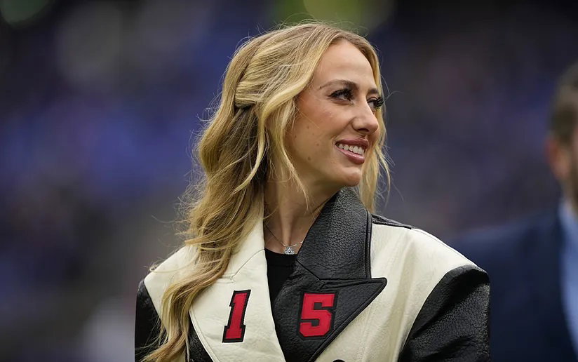 Brittany Mahomes Shines in Red Cowboy Boots and Bedazzled Tee at Chiefs ...