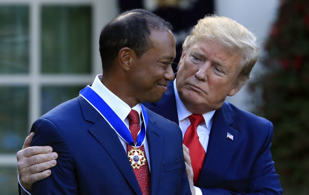 Tiger Woods Spotted Mingling With Top Democrats Despite Trump Ties and ...