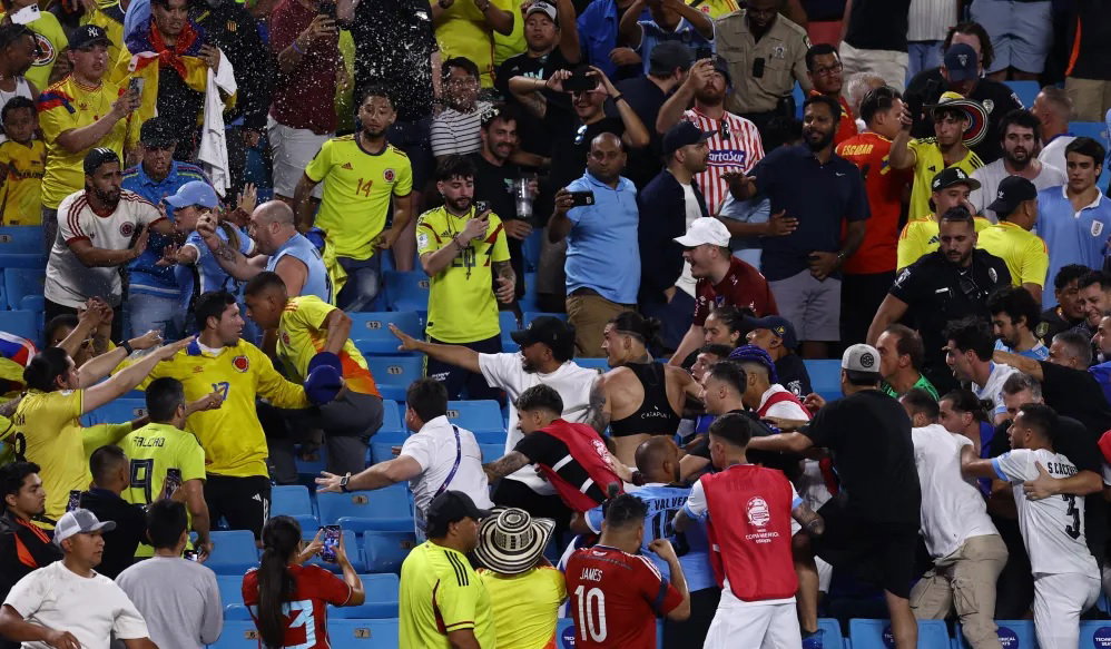 Uruguay Players Head Into Stands to Fight Fans Following Copa America ...