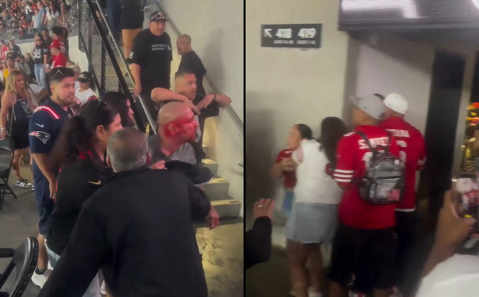 Massive Bloody Brawl Erupts at 49ers-Raiders Preseason Game Friday ...