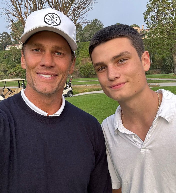 Tom Brady Wraps Up 2024 with Shirtless Golf Day Alongside Son Jack - TMSPN