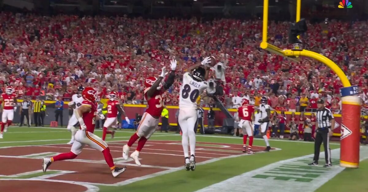 Baltimore Ravens Drop Season Opener to Chiefs by a Toe-Tap from Isaiah ...