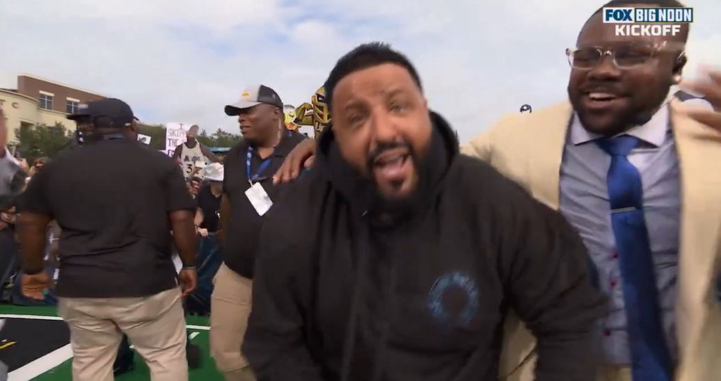 DJ Khaled Surprises Fans with Crowd Surfing at Big Noon Kickoff - TMSPN