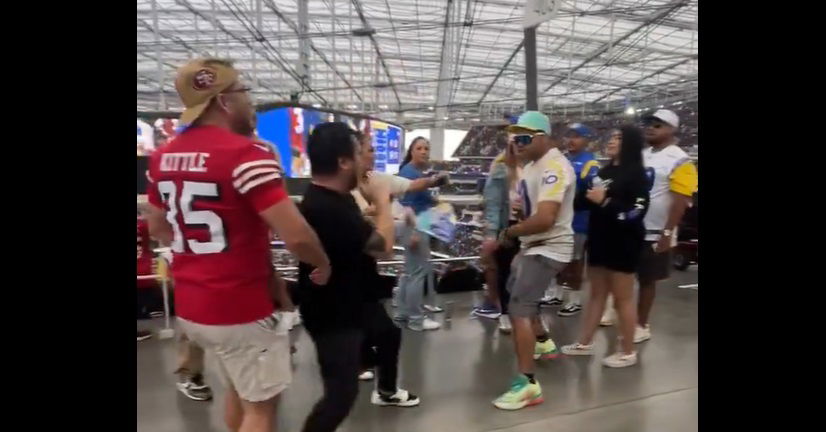 Massive Brawl Erupts at Rams-49ers Game at SoFi Stadium Amid Heavy ...