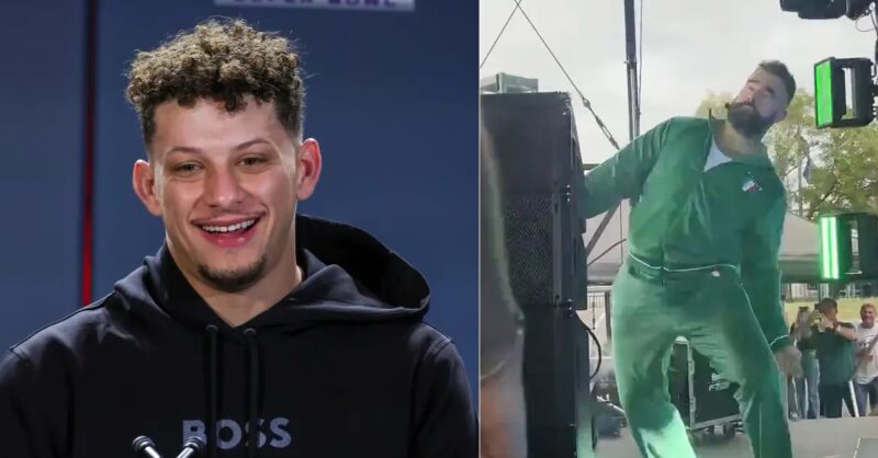 Patrick Mahomes Playfully Teases Jason Kelce’s Wild Dance Moves: ‘Go ...
