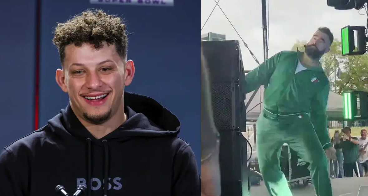 Patrick Mahomes Playfully Teases Jason Kelce’s Wild Dance Moves: ‘Go ...