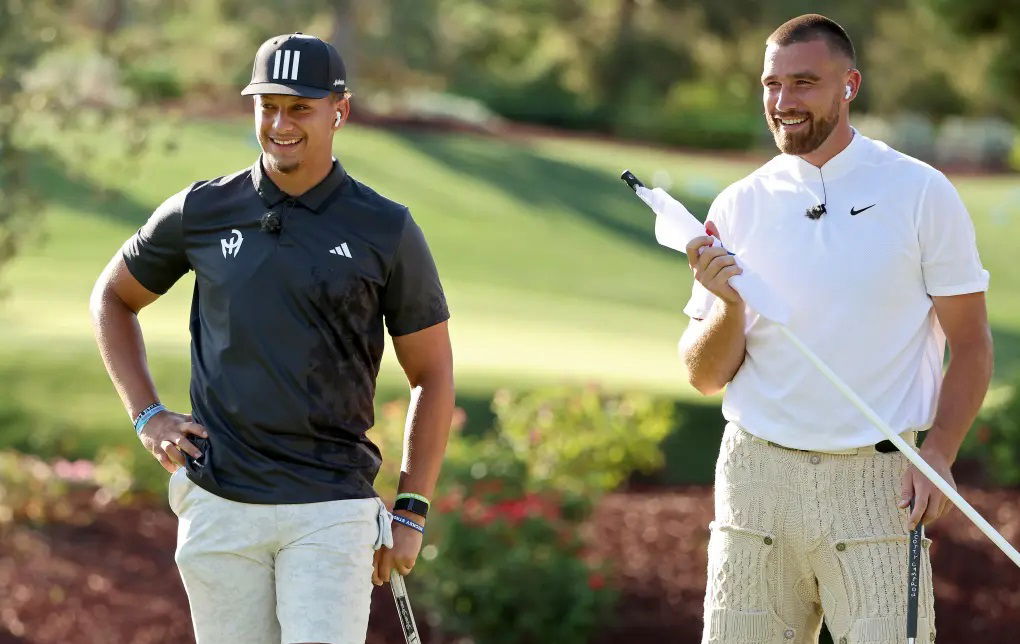 Travis Kelce and Patrick Mahomes Hit the Links for Offseason Golf in ...