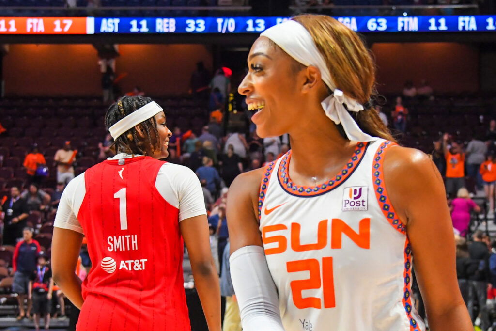 WNBA Stars DiJonai Carrington and Rickea Jackson Showcase New Uniforms ...