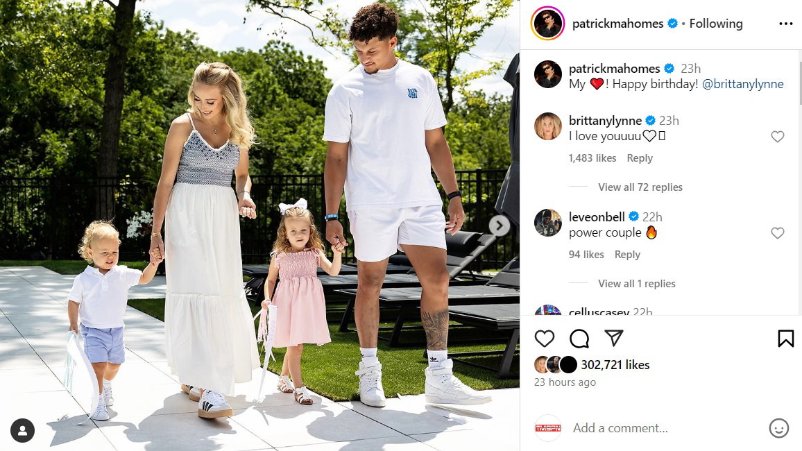 Patrick Mahomes Honors Pregnant Wife Brittany on Her 29th Birthday with ...