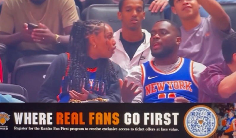 Knicks Broadcast Unintentionally Zooms In On Emotional Couple Arguing ...