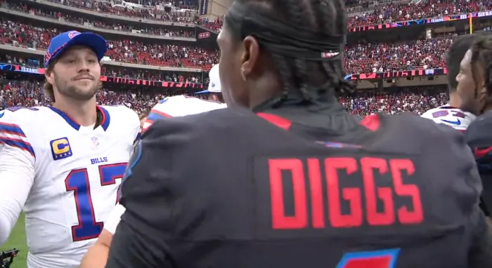 Video of Postgame Handshake Between Josh Allen and Stefon Diggs Goes ...
